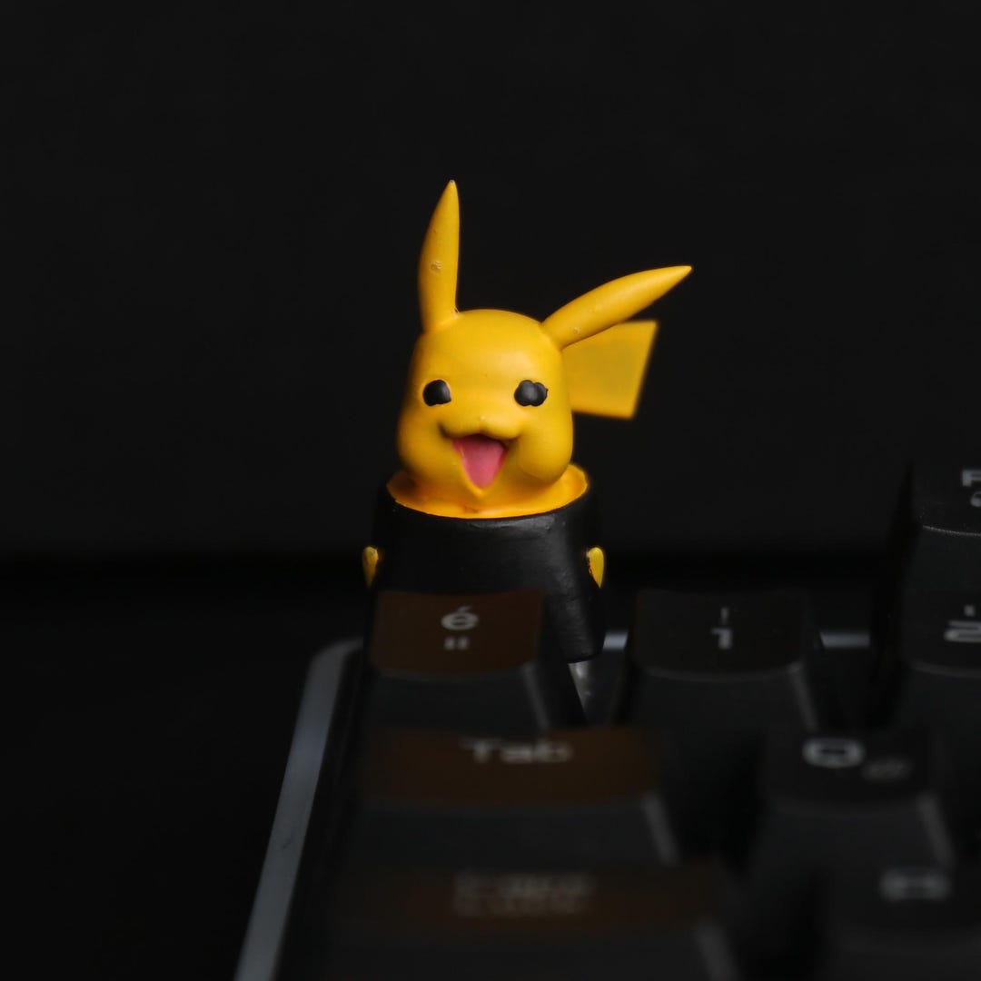 Pikachu Keycap ,single Anime Keycaps, Pokemon Keycaps Anime Figure ...