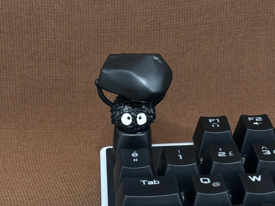 Susuwatari Keycap,handmade Cute Soot Sprites Keyboard Keycap,studio ...