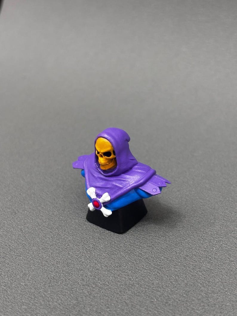 Handmade Skeletor Keycap, ESC Size Keycap, Bone Resin Keycap, Gothic ...