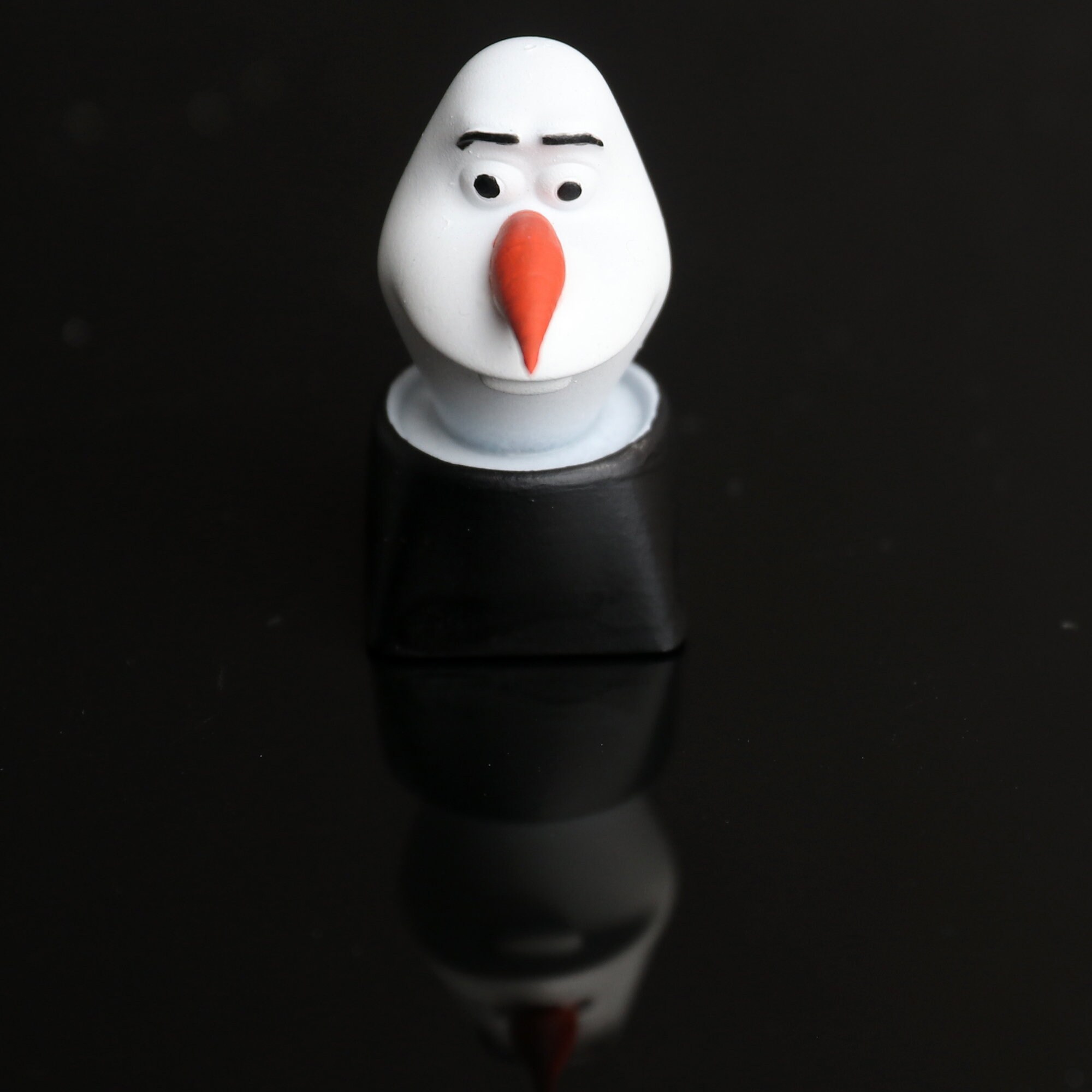 Handmade Keycap, ESC Size Keycap, Snowman Resin Keycap, Frozen Inspired ...