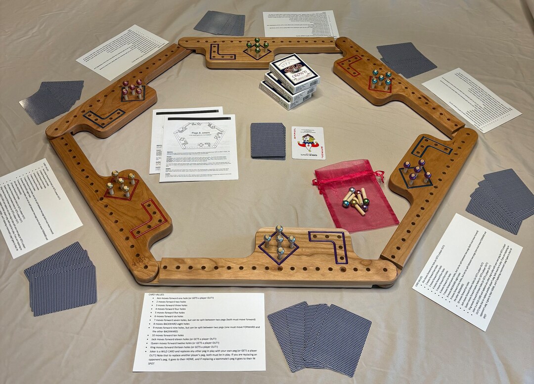 Pegs & Jokers Board Game - Etsy