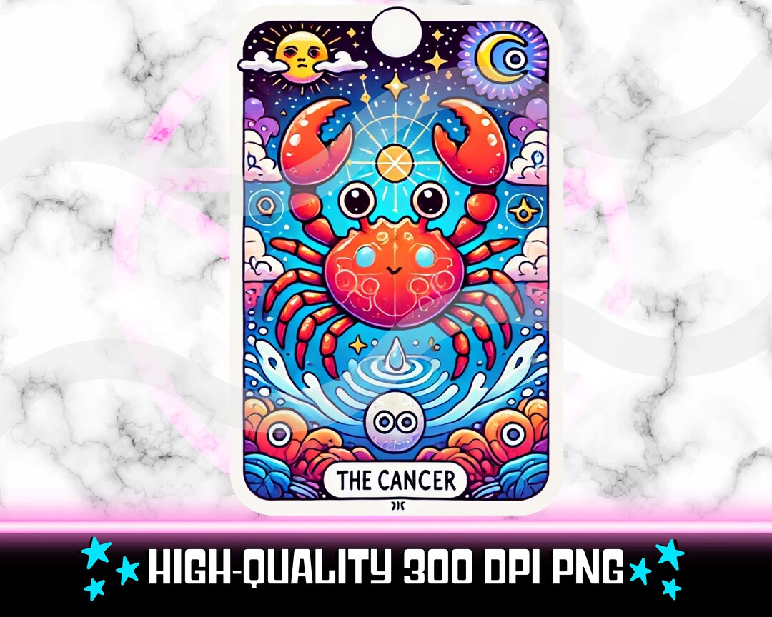 The Cancer Tarot Card PNG, Zodiac Sublimation Design, Astrology T-shirt ...