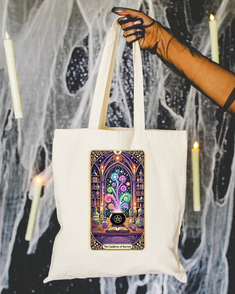 The Cauldron of Secrets Tarot Card PNG, Funny Mystical Pot Sublimation ...