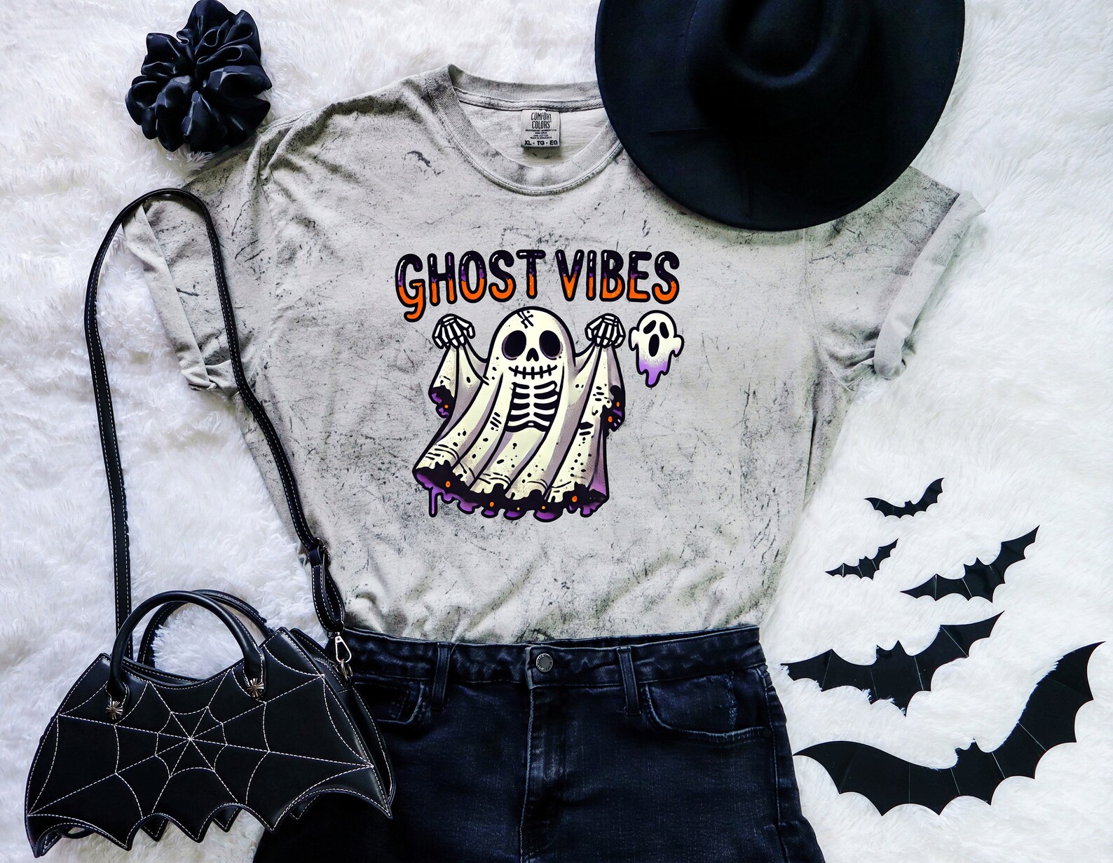Ghost Vibes PNG, Cute Ghost Clipart, Spooky Halloween Sublimation ...