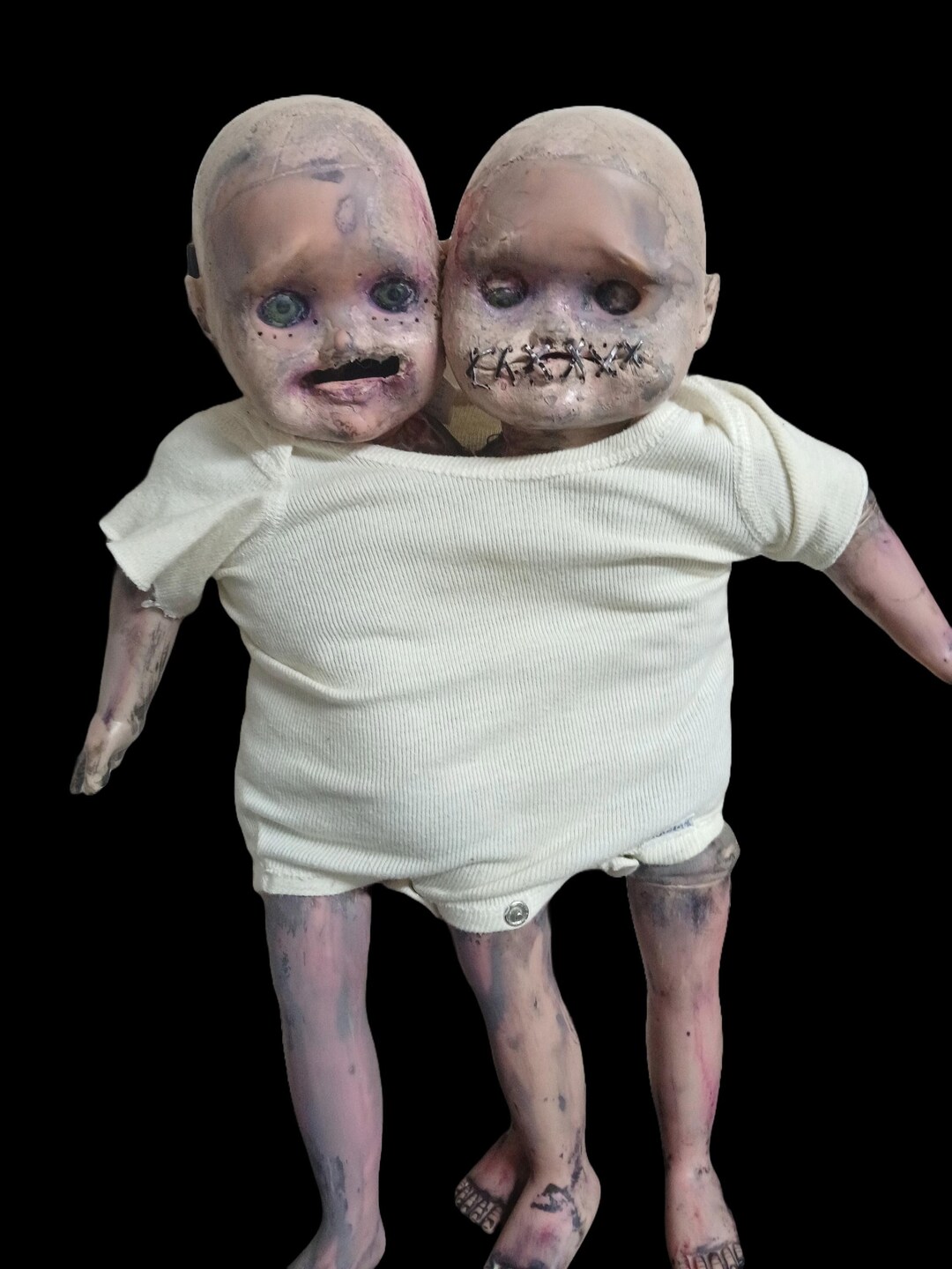 Conjoined Twins Horror Doll: OOAK Altered Art Doll (16") - Etsy