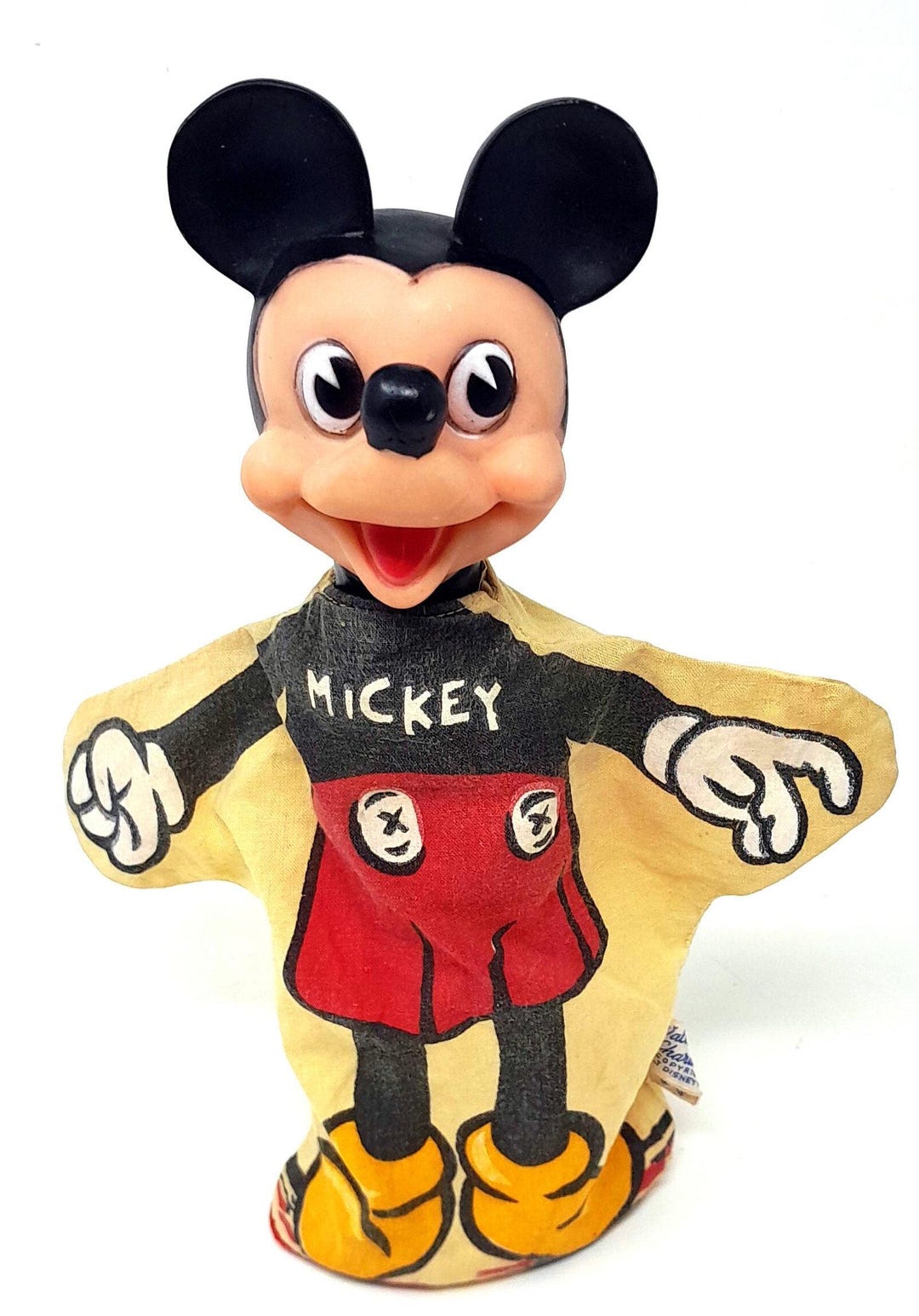 1950s Gund Mickey Mouse Hand Puppet: Collectible Disneyana - Etsy