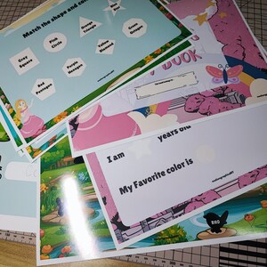 Busy Book Printable Toddler Activities Montessori Home School Resources ...