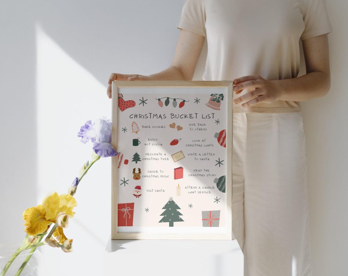Christmas Bucket List, Winter Bucket List, Family Holiday List, Fully ...