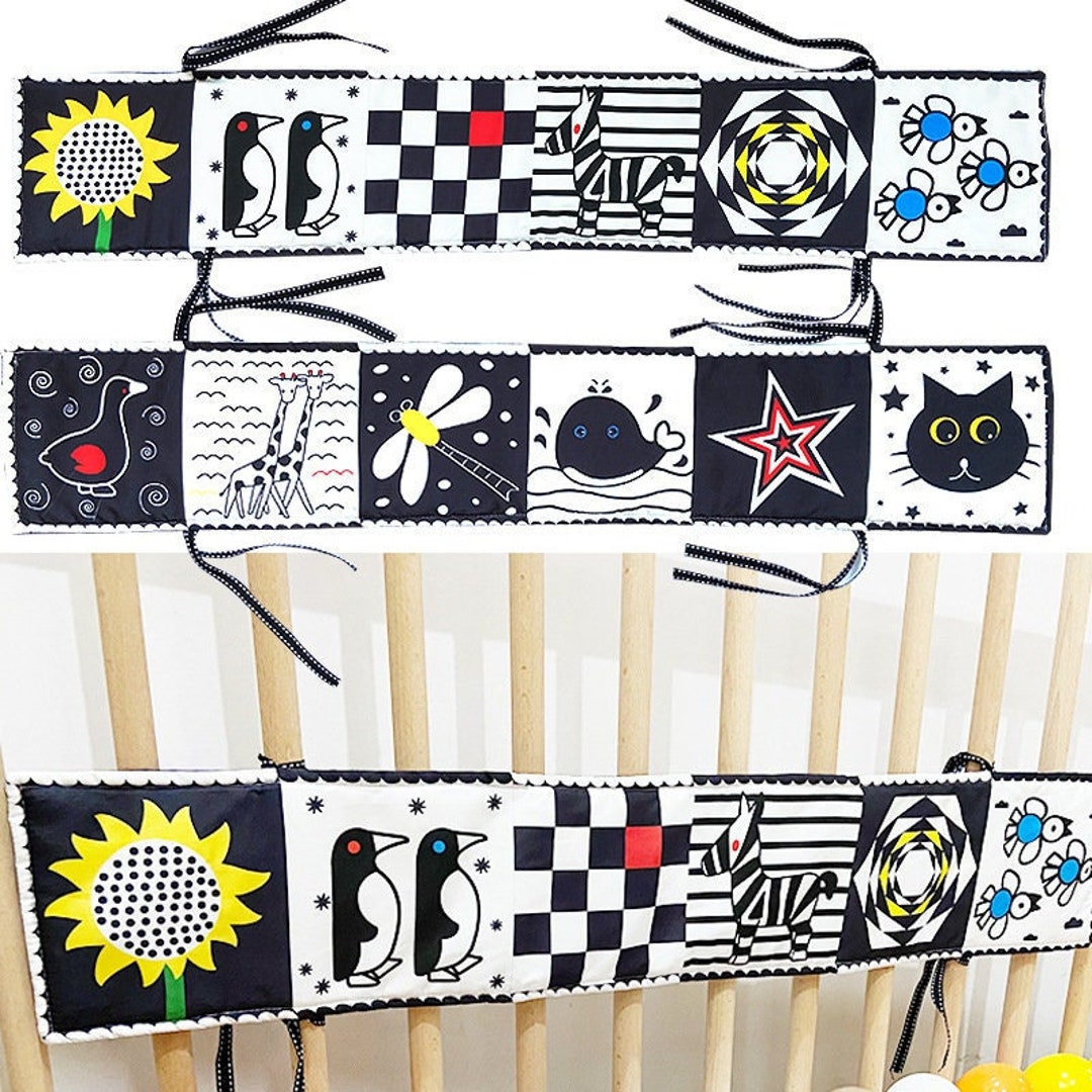 On-the-go Black and White Baby Sensory Animal Soft Book High Contrast ...