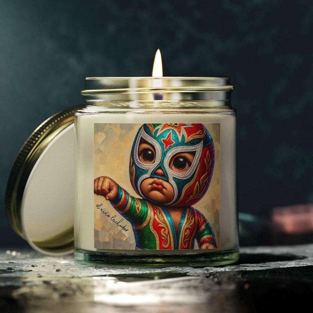 Luchador Kid Scented Candle – Perfect Gift for Lucha Libre Fans and ...
