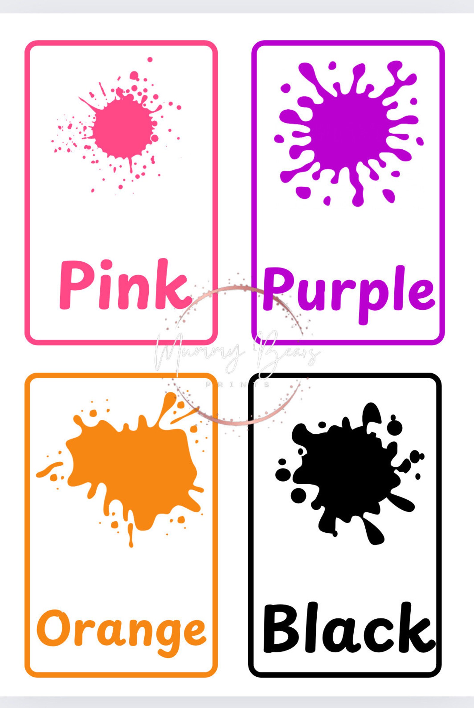 Colour Flashcards. for Use for Young Children Both at Home and in ...