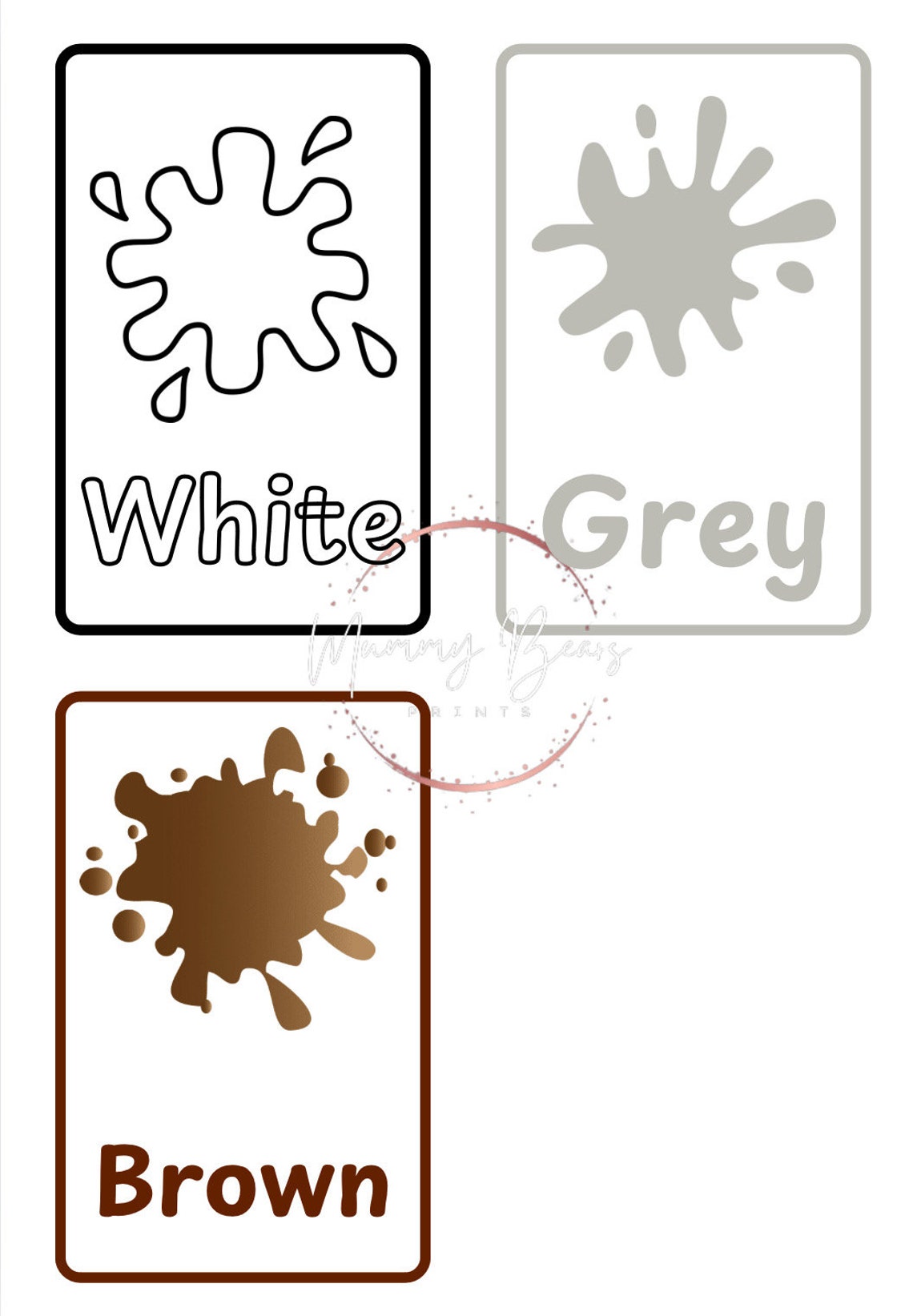 Colour Flashcards. for Use for Young Children Both at Home and in ...