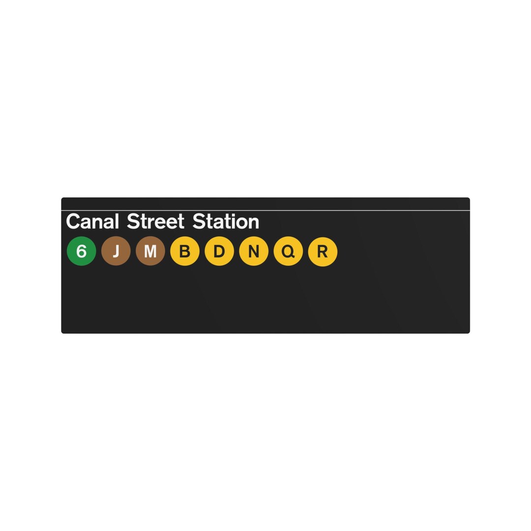 NYC Subway Late 1980s Canal Street (standard) Metal Art Replica Sign - Etsy