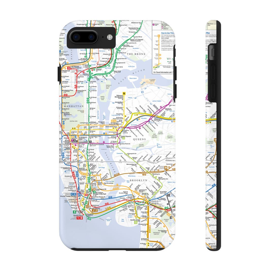 NYC Subway Map Phone Cases - Urban Style, Durable Protection, Travel ...