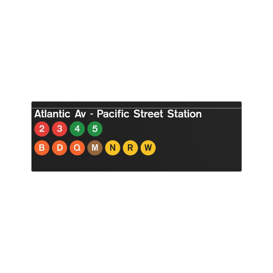 NYC Subway 2000s Atlantic Ave/pacific Station (standard) Metal Art ...