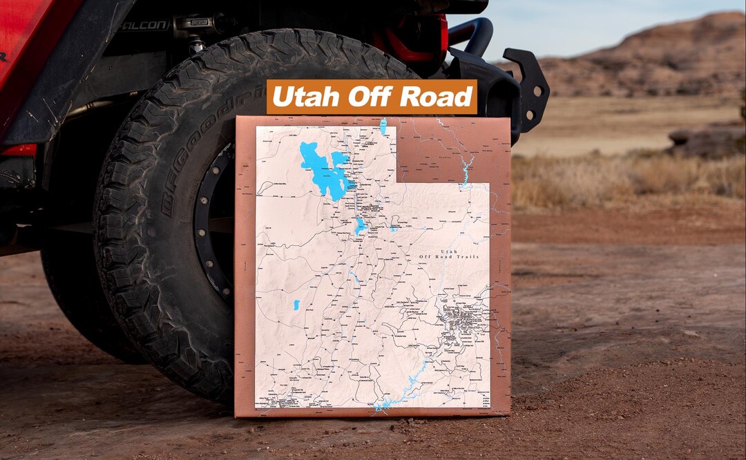 Utah off Road Trails - Push Pin Map - Etsy