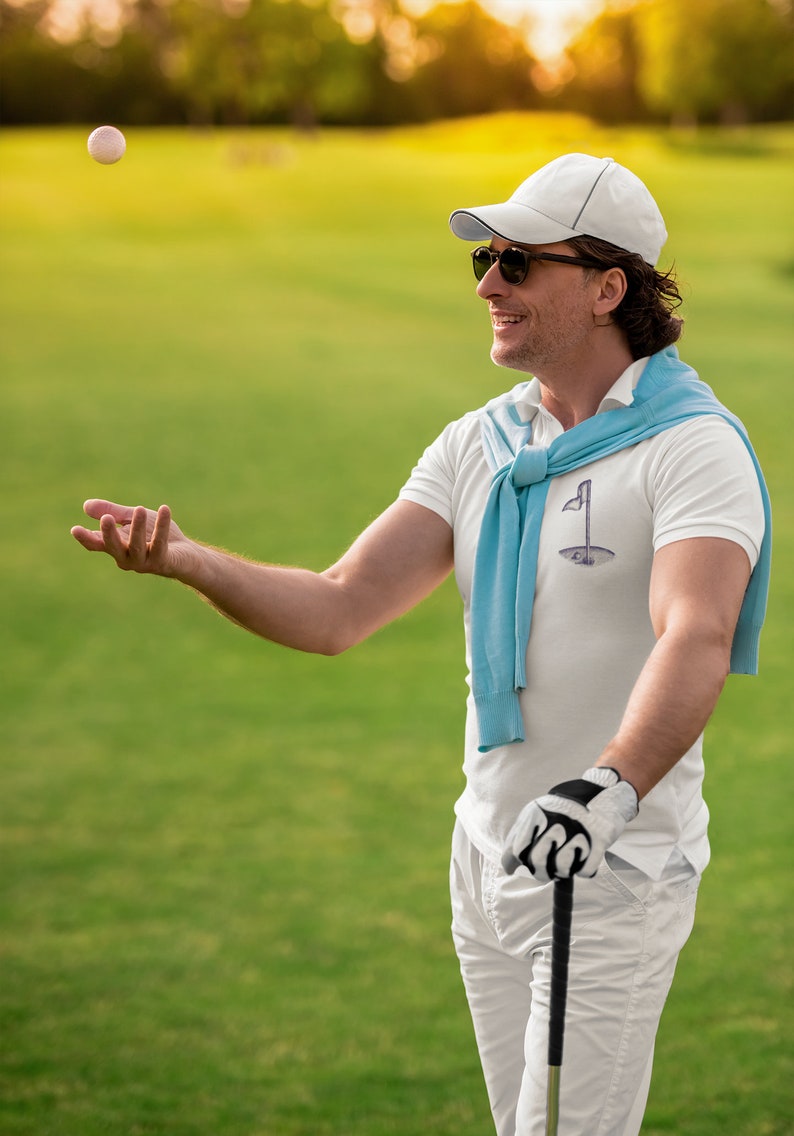 Mens Sport Polo Shirt Golf Etsy