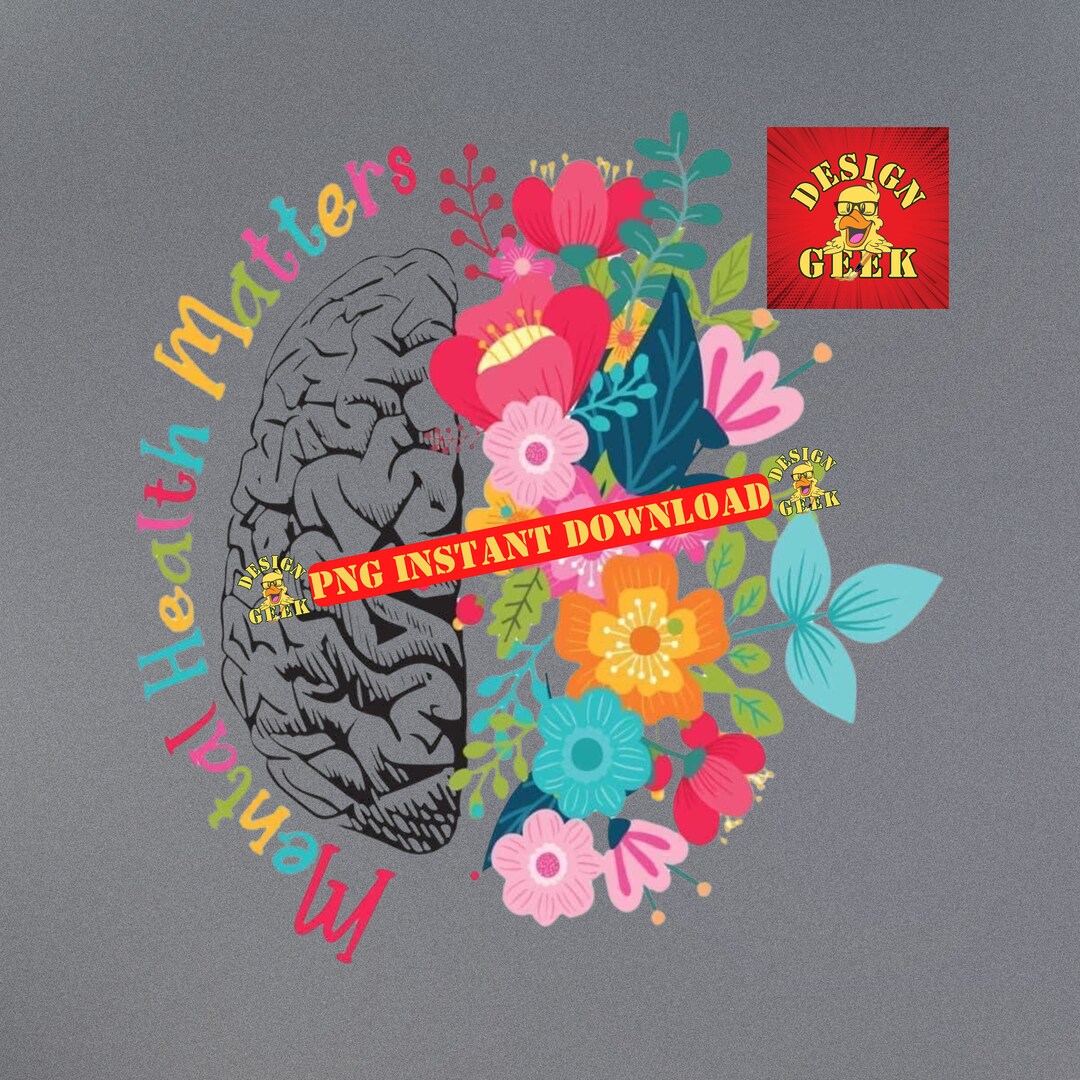 Mental Health PNG Mental Health Design for Shirts Cute Mental Health ...