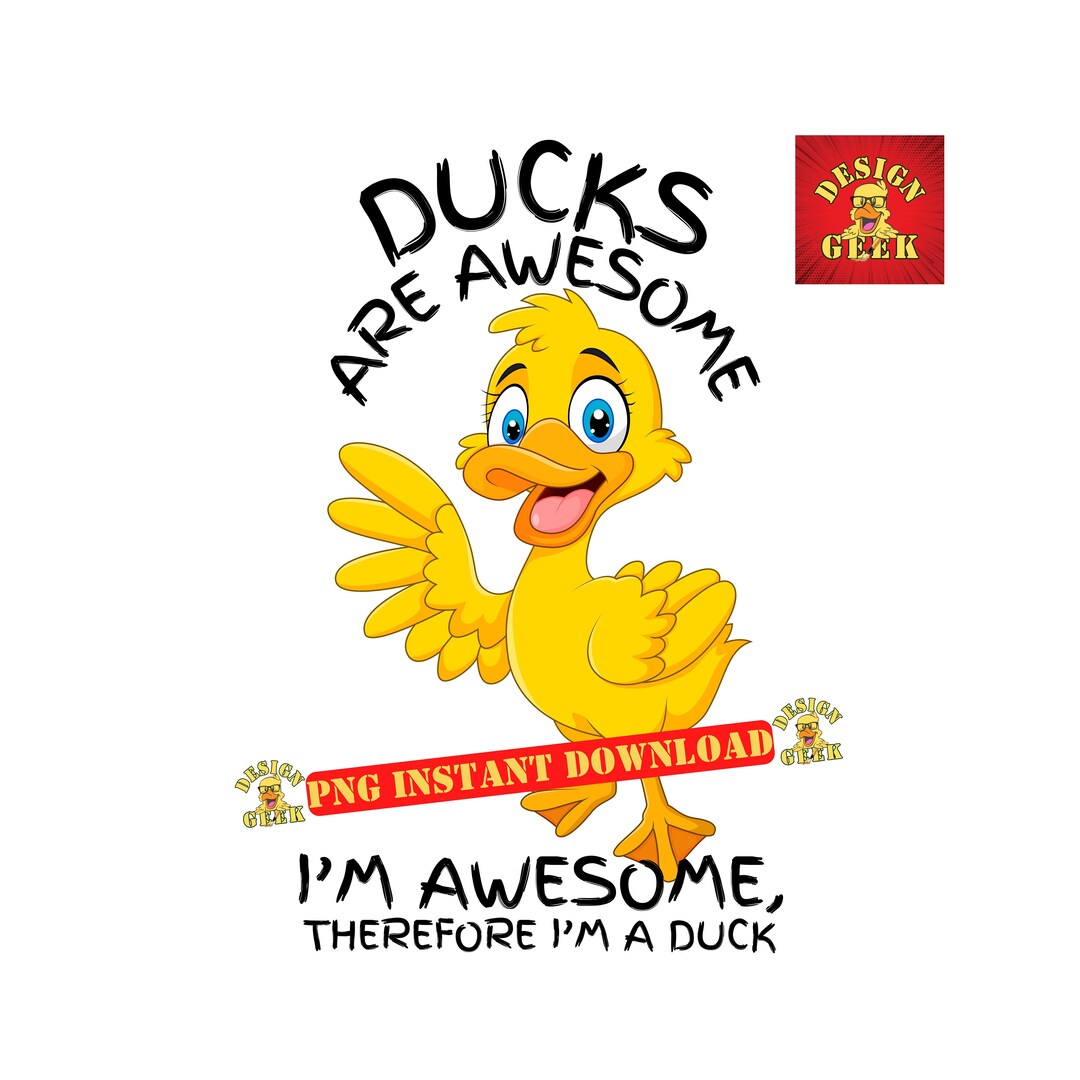 Funny Duck Design Duck Png for Ink Sublimation Crafts Cute Duck Designs ...