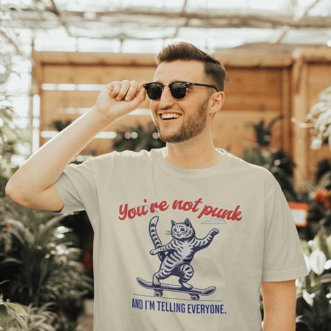 You're Not Punk T-shirt Jawbreaker Dear You, Skateboarding Cat, Punk ...