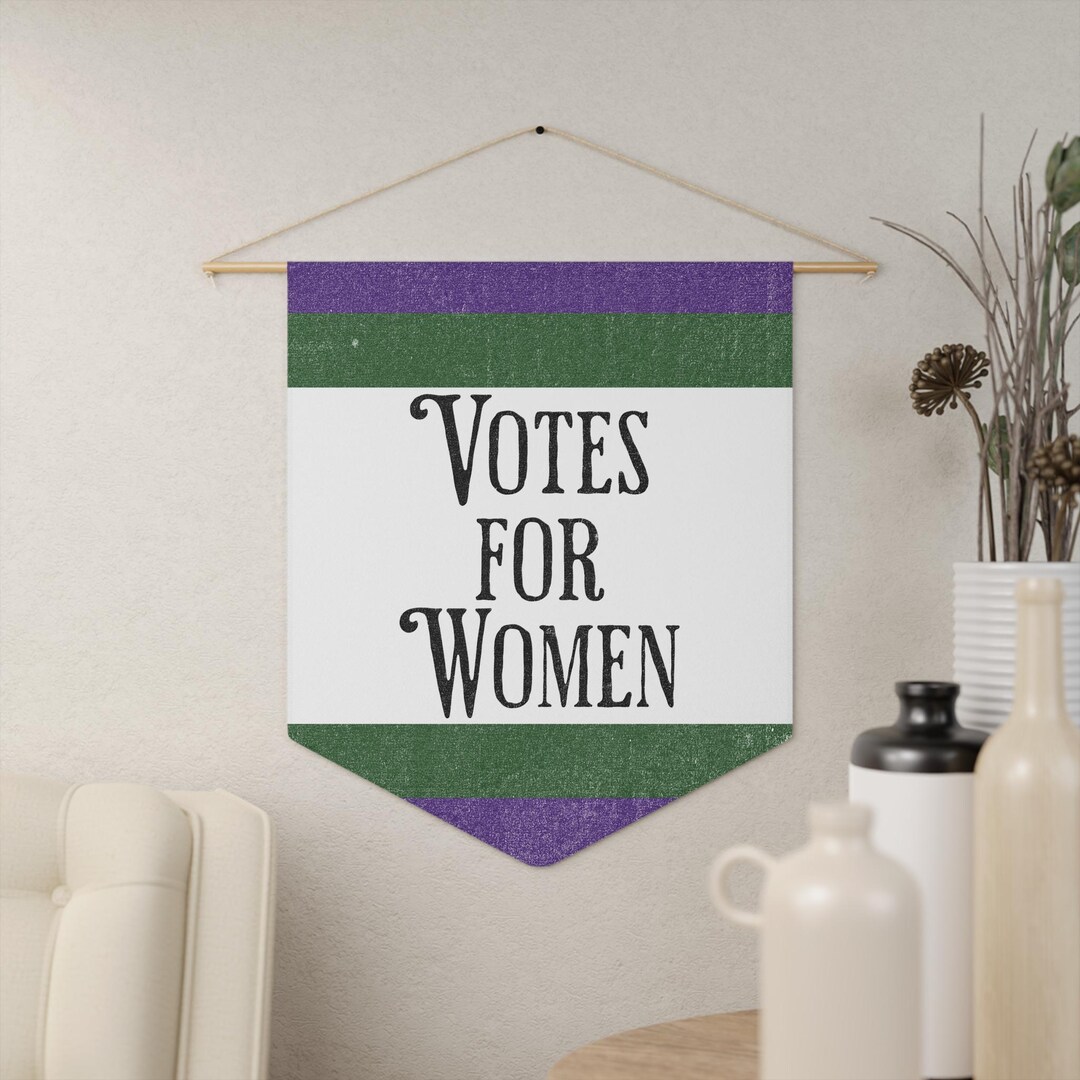 Votes for Women Pennant: Vintage Suffrage Banner, Feminist Decor - Etsy