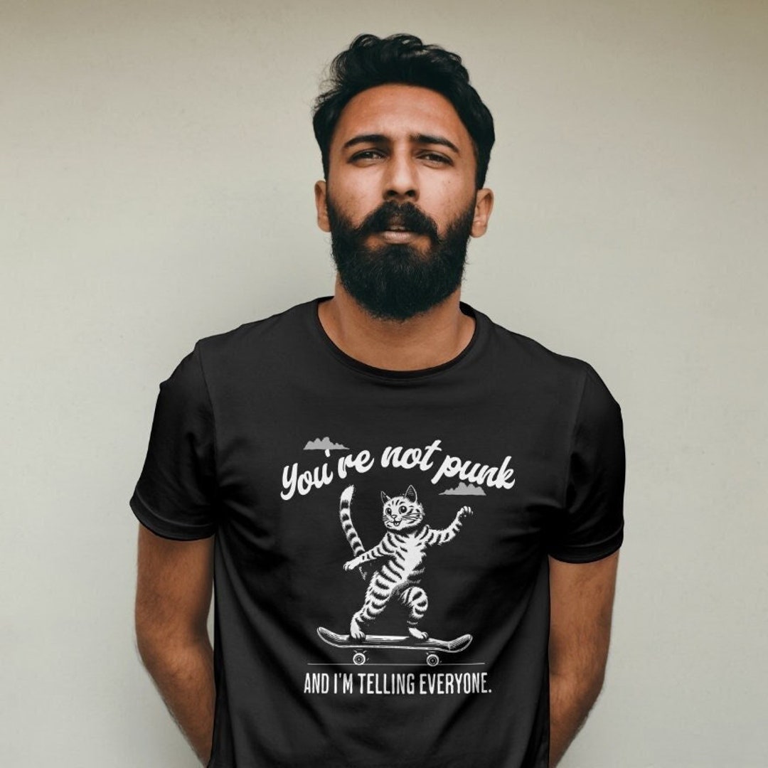 You're Not Punk Jawbreaker Skater Cat, Punk Hardcore Emo Gift for Music ...
