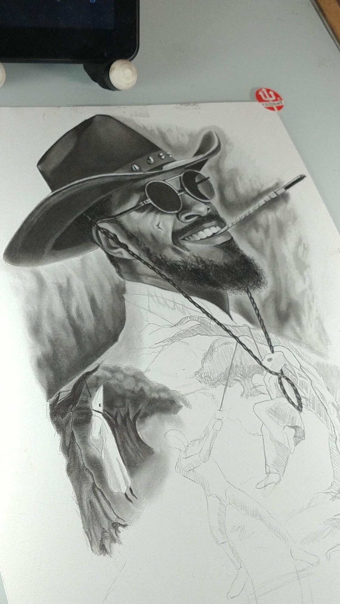 Django Tattoo Idea, Tattoo Design. Authentic Copy Print. Art for ...