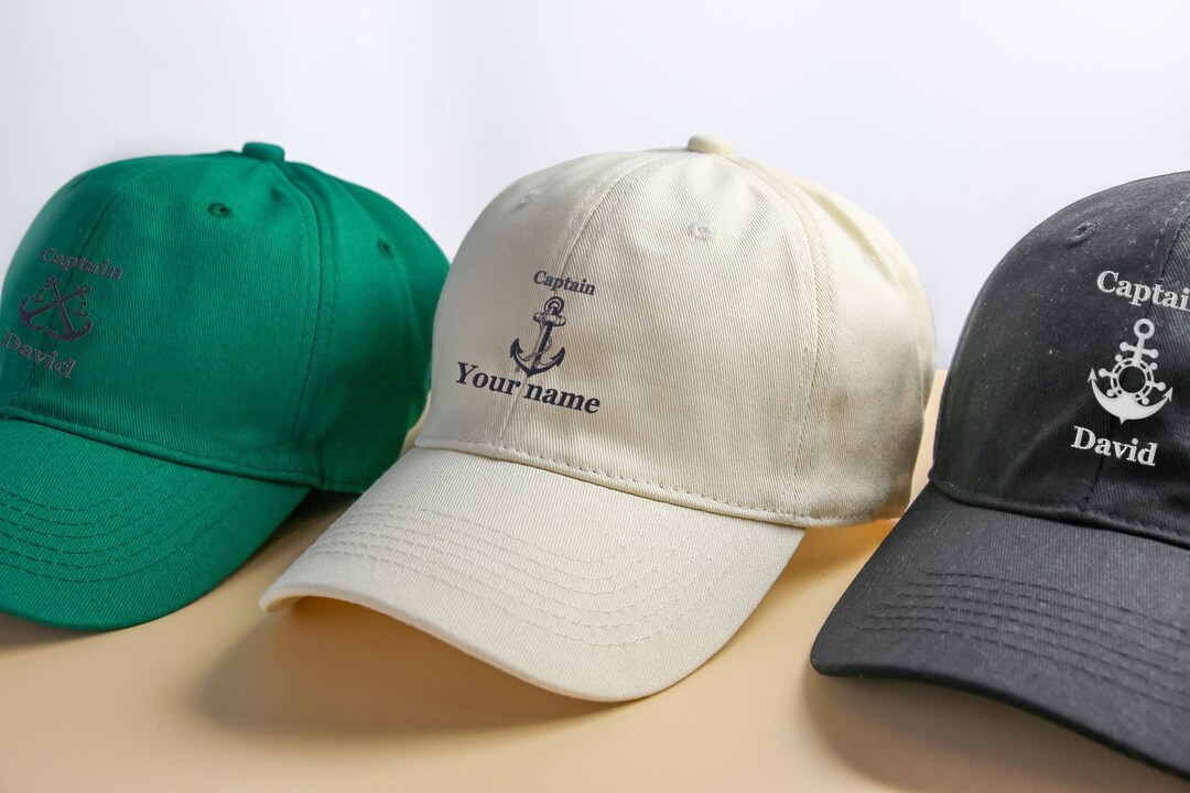 Anchor Baseball Cap,customized Text Baseball Cap,personalized ...