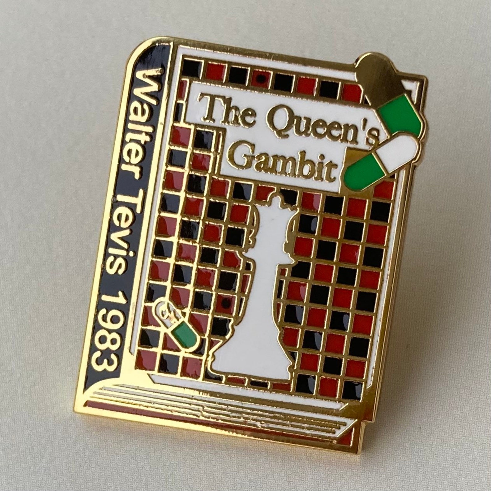 Queen’s Gambit Pin - Etsy