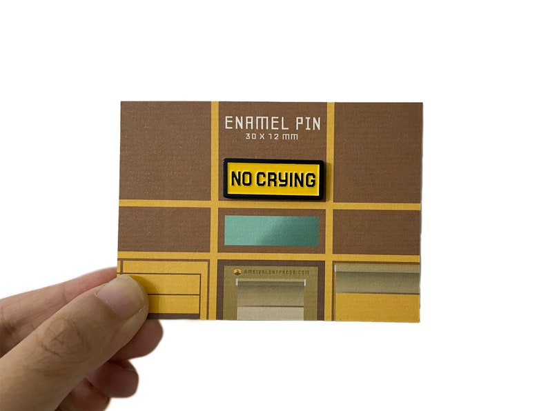 No Crying the French Dispatch Inspired Enamel Pin - Etsy