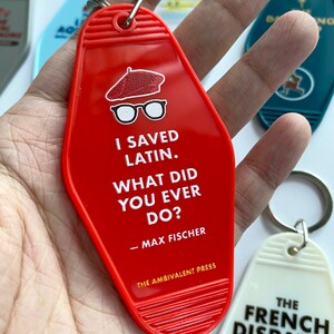Wes Anderson Movie Inspired Retro Motel Key Fob - Etsy