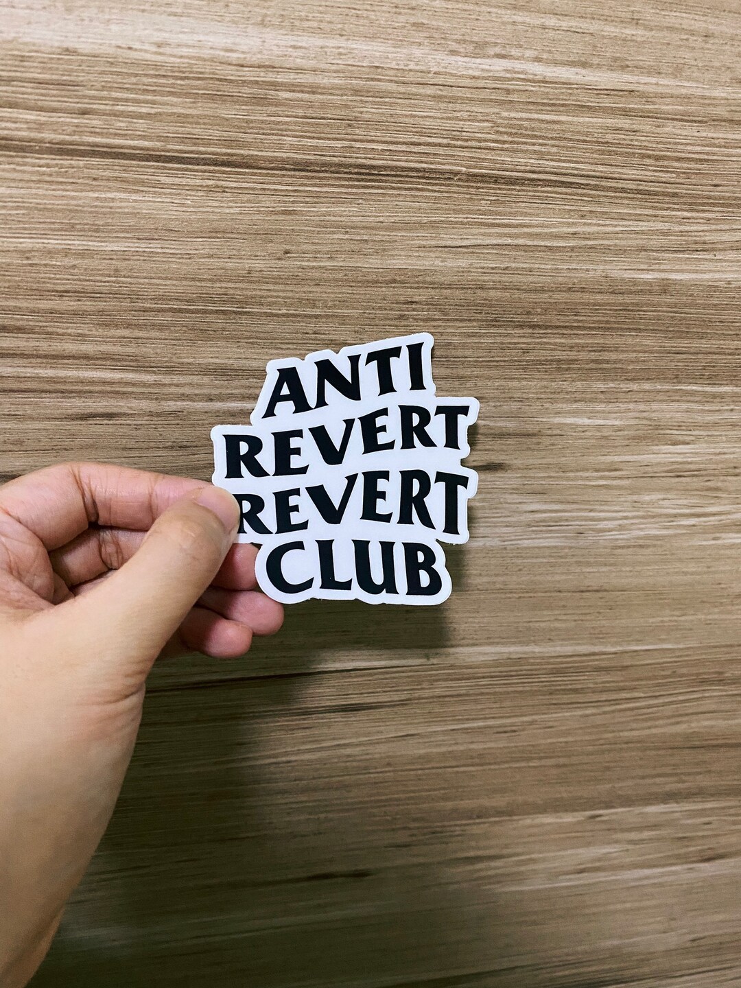 Anti Revert Revert Club Funny Parody Sticker - Etsy