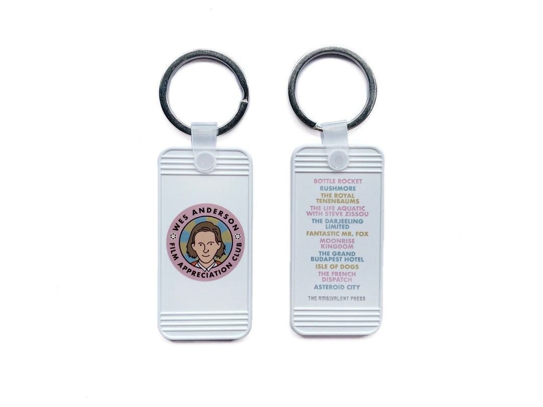 Wes Anderson Film Appreciation Club Rectangle Key Fob - Etsy