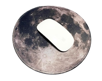 Moon From Space Round Mousepad - Etsy