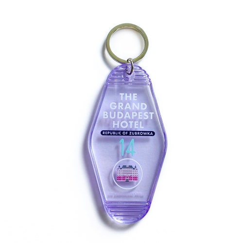 The Grand Budapest Hotel Hotel Room Key Ring Wes Anderson - Etsy