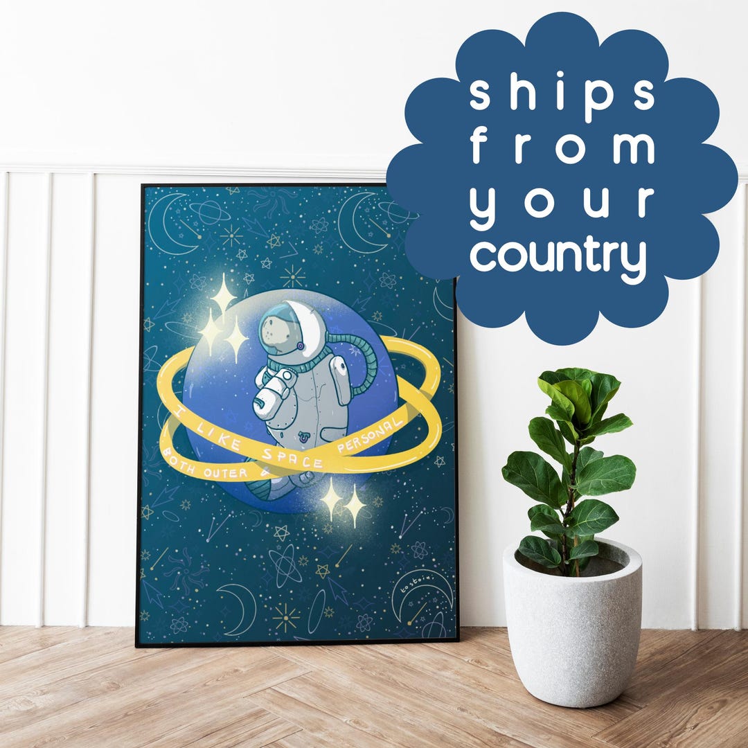 I Like Space Both Outer and Personal. Astronaut Manatee in Space ...