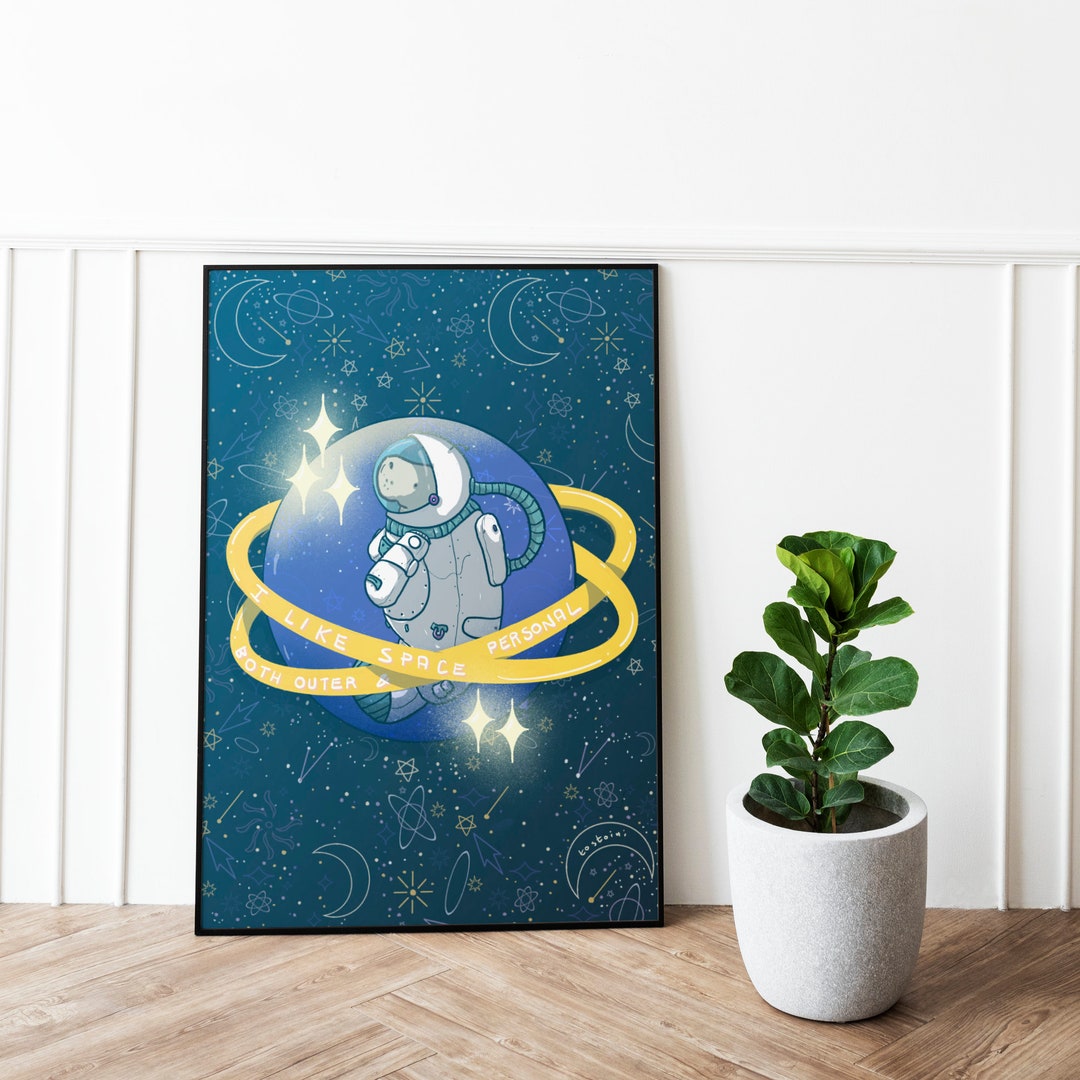 I Like Space Both Outer and Personal. Astronaut Manatee in Space ...