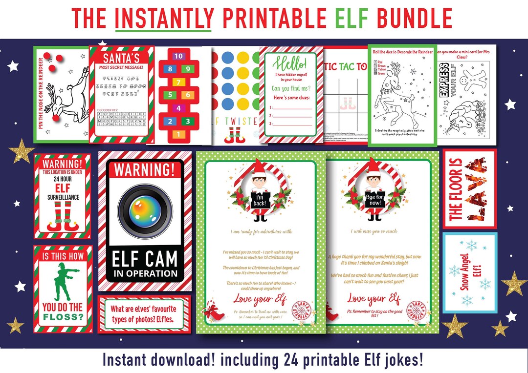 Printable Elf Kit, Elf Bundle, Elf Printable, Elf Ideas, Elf ...