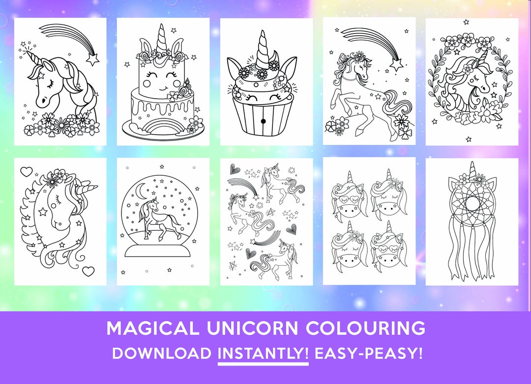 Magical Unicorn Colouring Printables - Children Will Love These ...