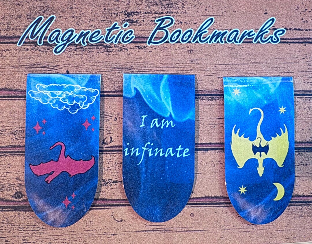 Onyx Storm Inspired Magnetic Bookmarks Set of 3 Fourth Wing, Popular ...
