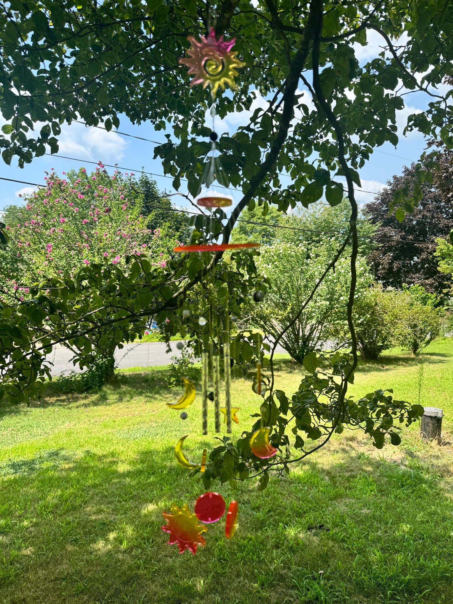 Sunrise-inspired Resin Wind Chime | Sun, Moon & Stars Design ...