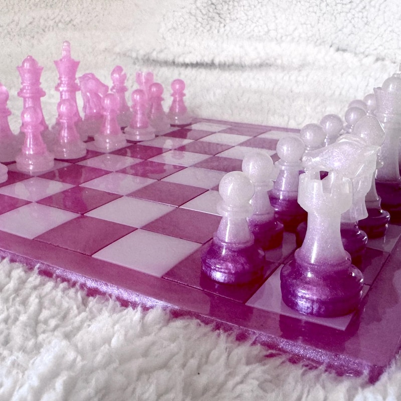 Pink Traveling Chess Set - Etsy