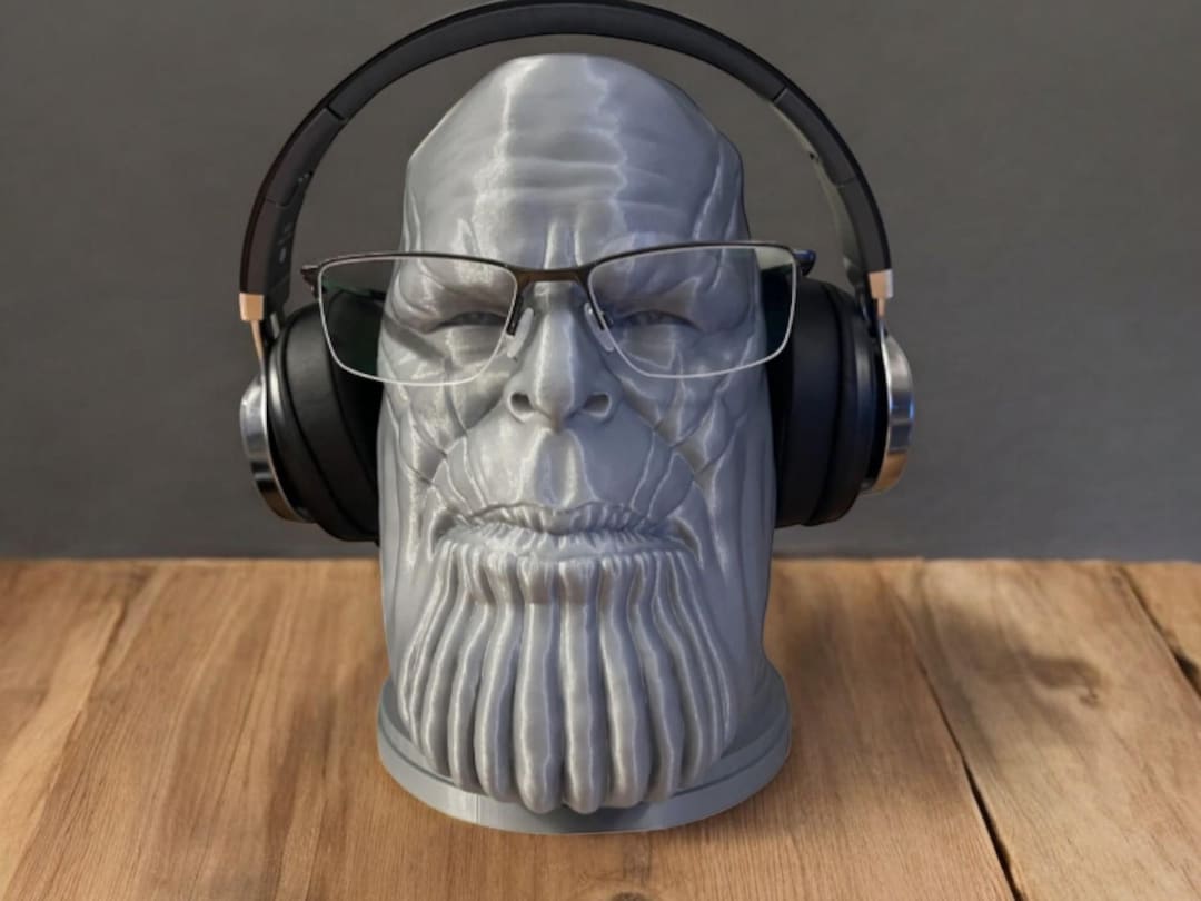 Thanos Headphone Stand | 3D Printed Marvel Bust | Gaming & Office Desk ...