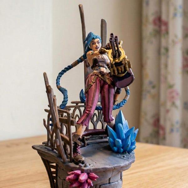 Jinx Figurine Painted - Etsy