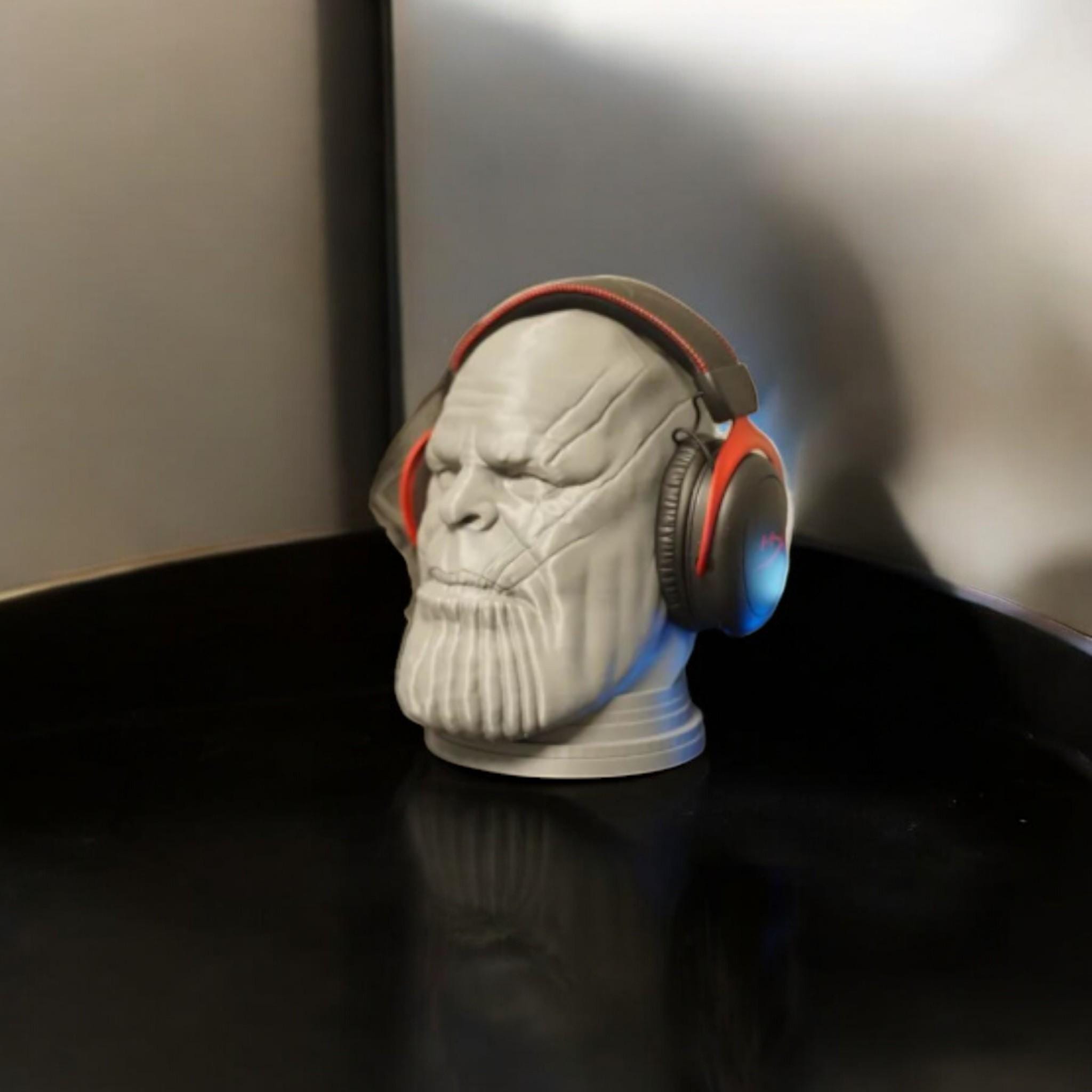 Thanos Headphone Stand | 3D Printed Marvel Bust | Gaming & Office Desk ...