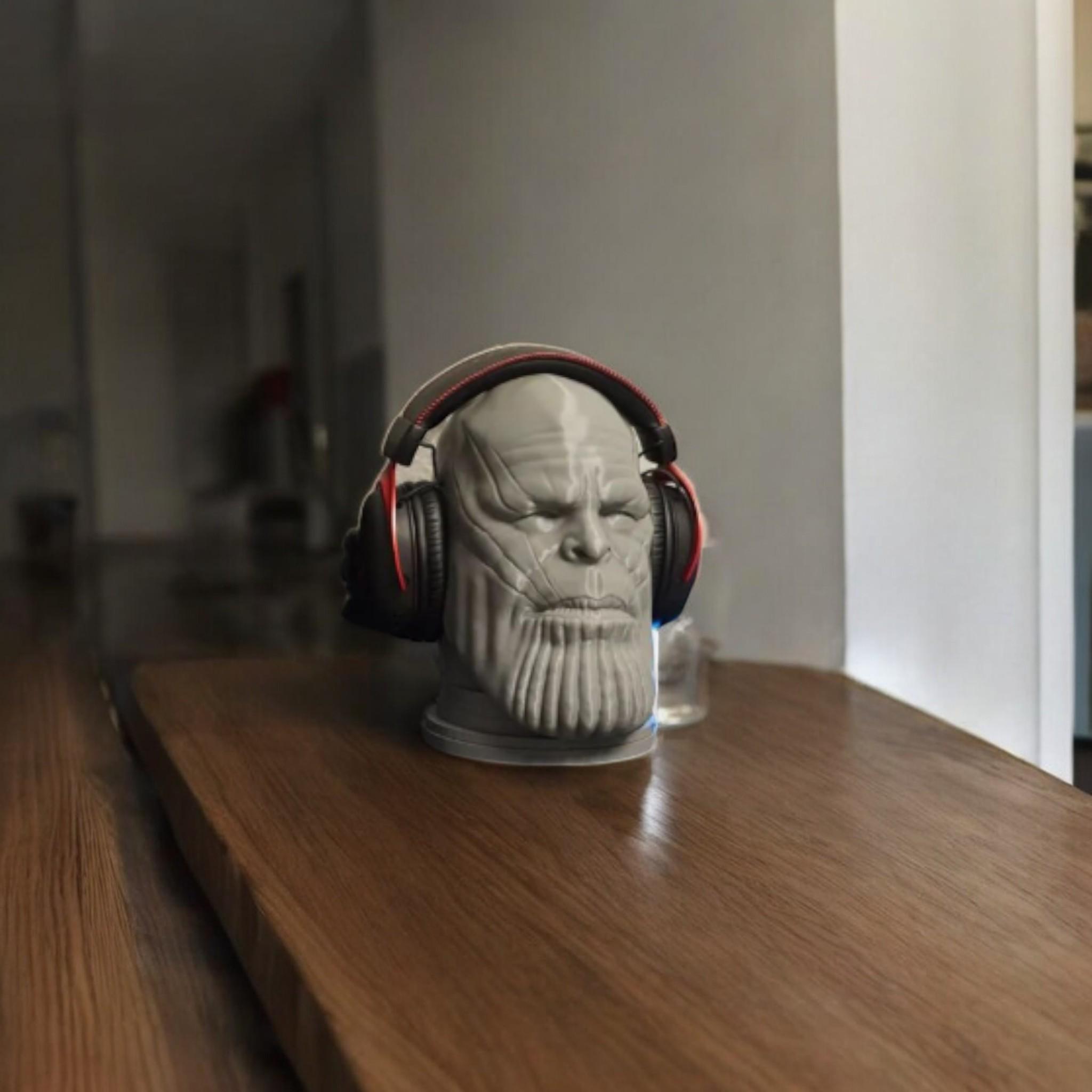 Thanos Headphone Stand | 3D Printed Marvel Bust | Gaming & Office Desk ...