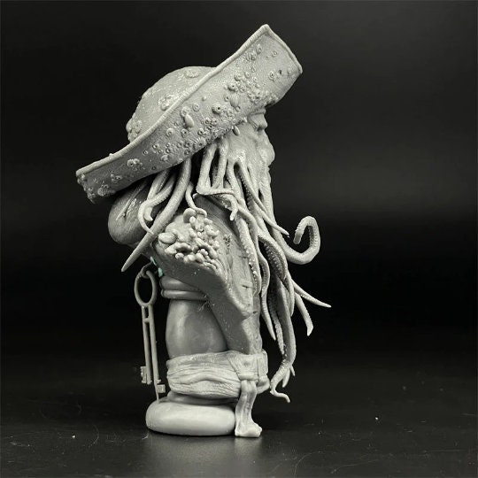 Davy Jones 3D Bust Sculpture-pirates of Caribbean Figurine-collectible ...