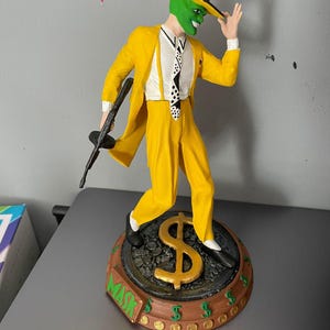 The Mask Figure, Jim Carrey Statue, 90s Movie Collectible, Hand-painted ...