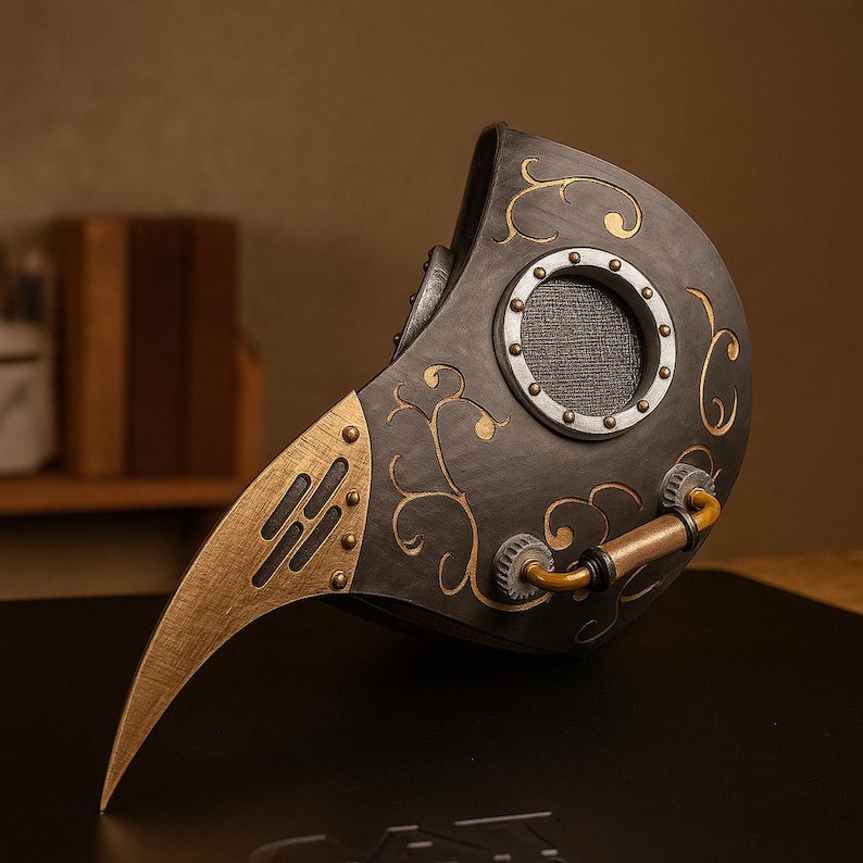 Plague Doctor Mask & Figurine – 3D Printed Cosplay Prop, Hand-painted ...