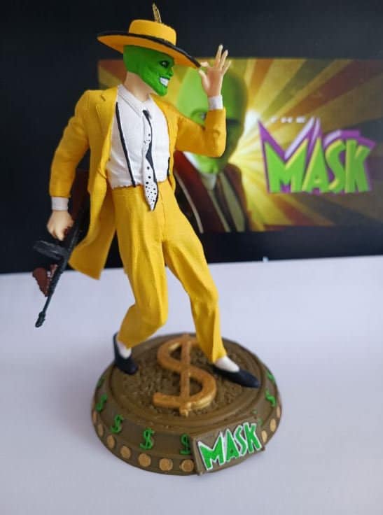 The Mask Figure, Jim Carrey Statue, 90s Movie Collectible, Hand-painted ...
